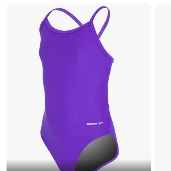 Sporti | Swim | Nwt Sporti Youth Solid Thin Strap Purple One Piece ...